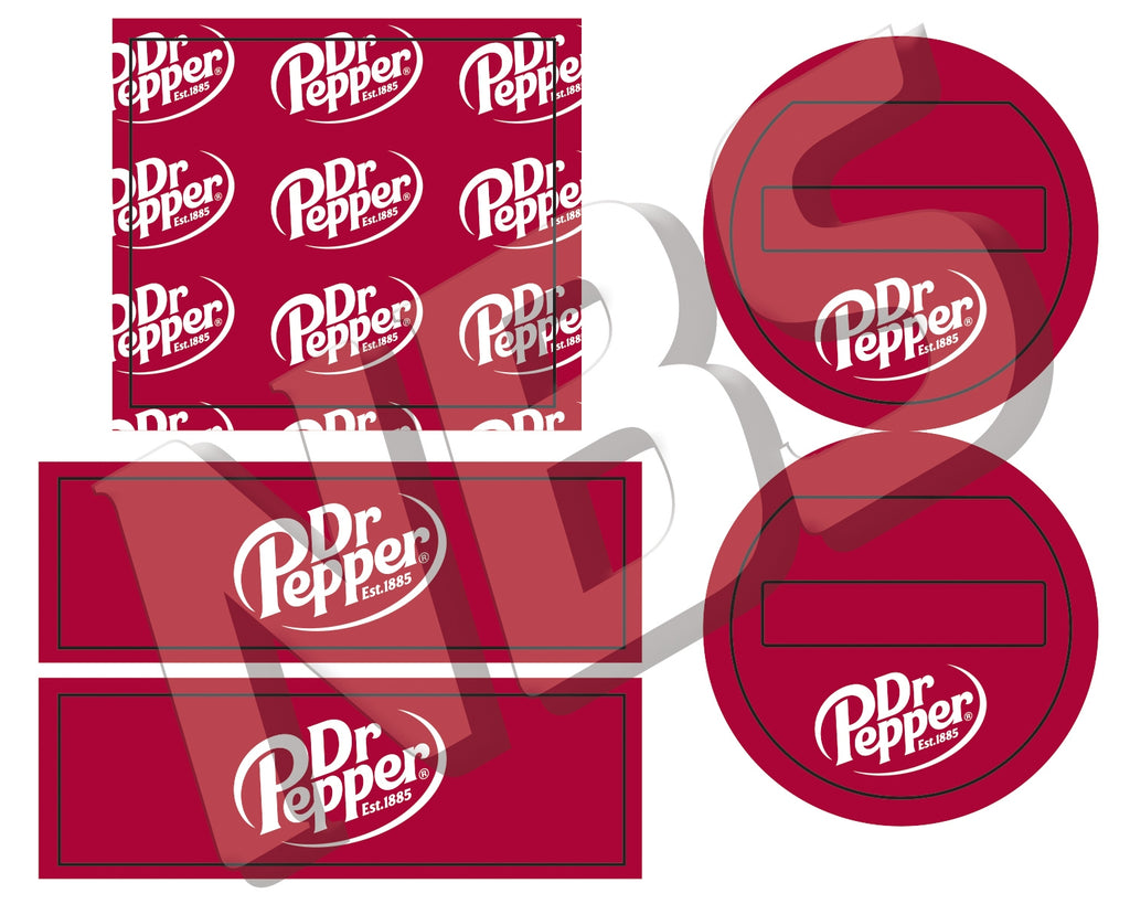 Dr. Pepper Flojet Bib Markers — Midwest Beverage