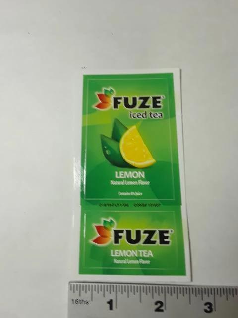 UF1 Front Valve Decals — Tagged "Fuze" — Midwest Beverage