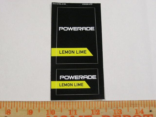 Powerade Lemon Lime UF1 Decal — Midwest Beverage