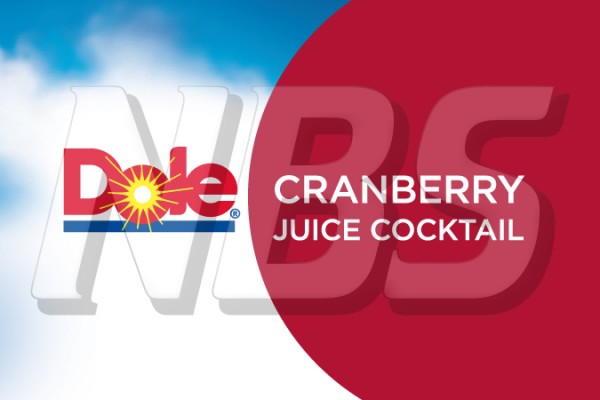 Dole Cranberry Juice Cocktail UF1 Back of Valve Decal — Midwest Beverage