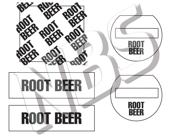 Generic Root Beer Flojet BIB Marker — Midwest Beverage